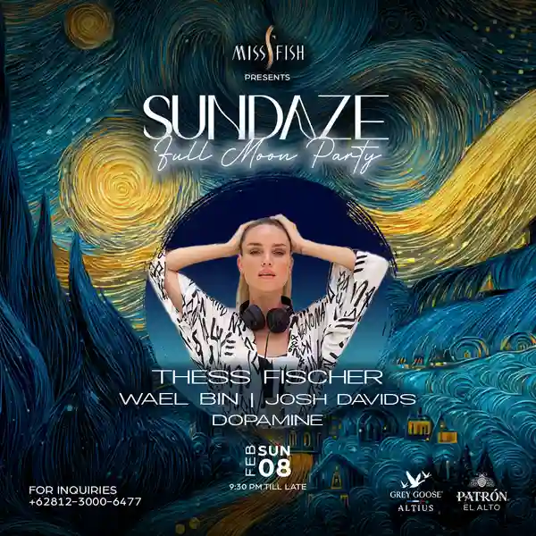 SUNDAZE Full Moon Party at Miss Fish | The Beat Bali