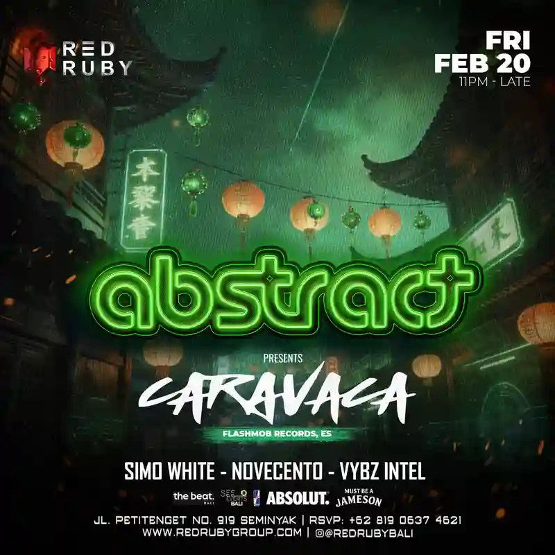 Abstract with Caravaca at Red Ruby | The Beat Bali